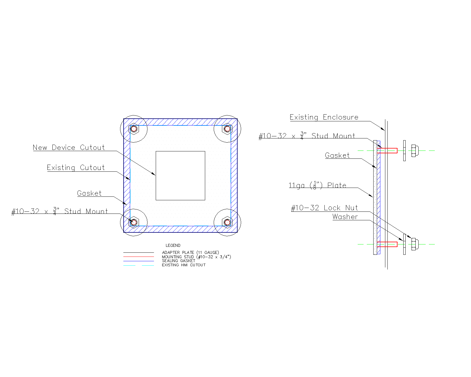 Adapter Plate Barber Colman 521 522 523 524 To 1 16 DIN Adapter Plate Barber Colman 521 522 523 524 To 1 16 DIN